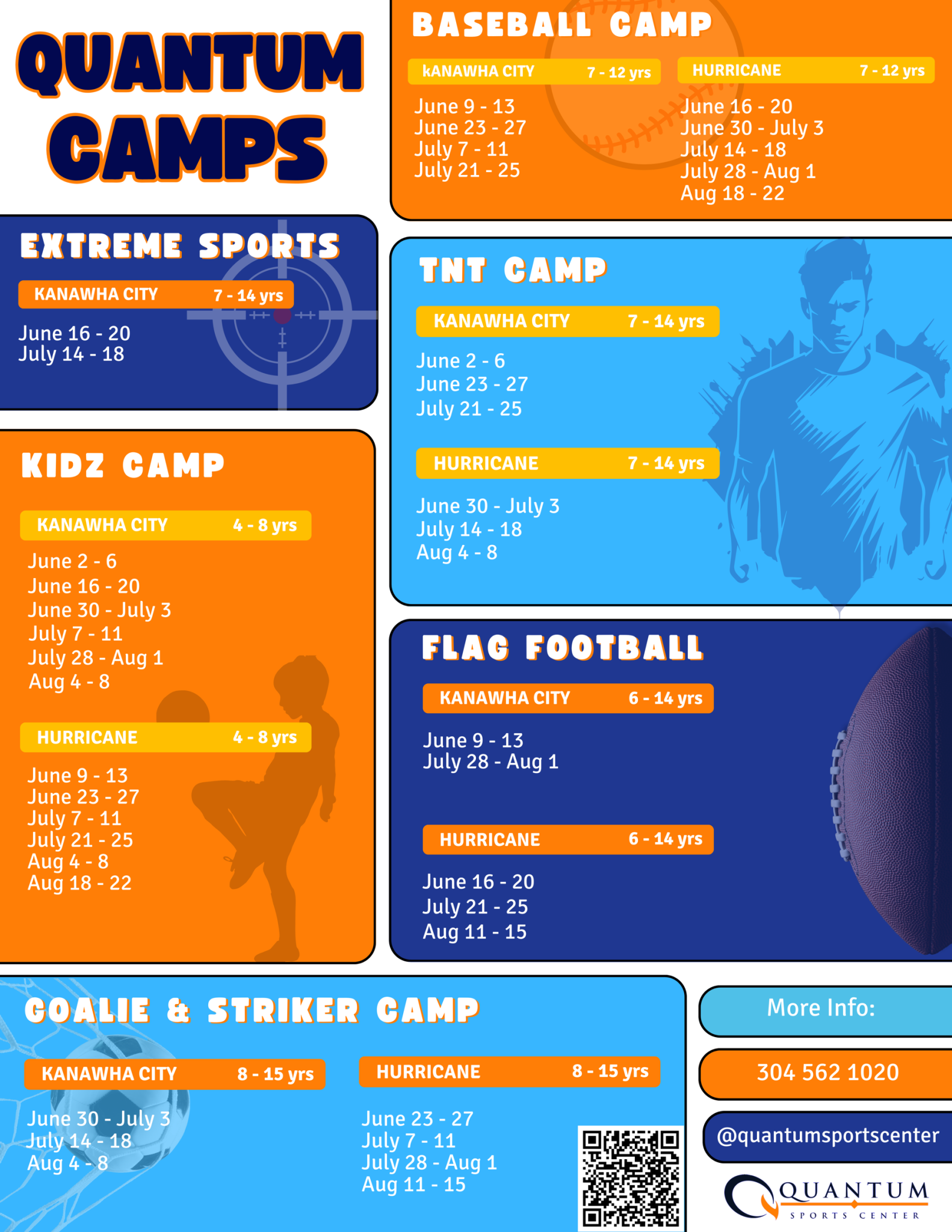 Seasonal Camps at Quantum Sports Center