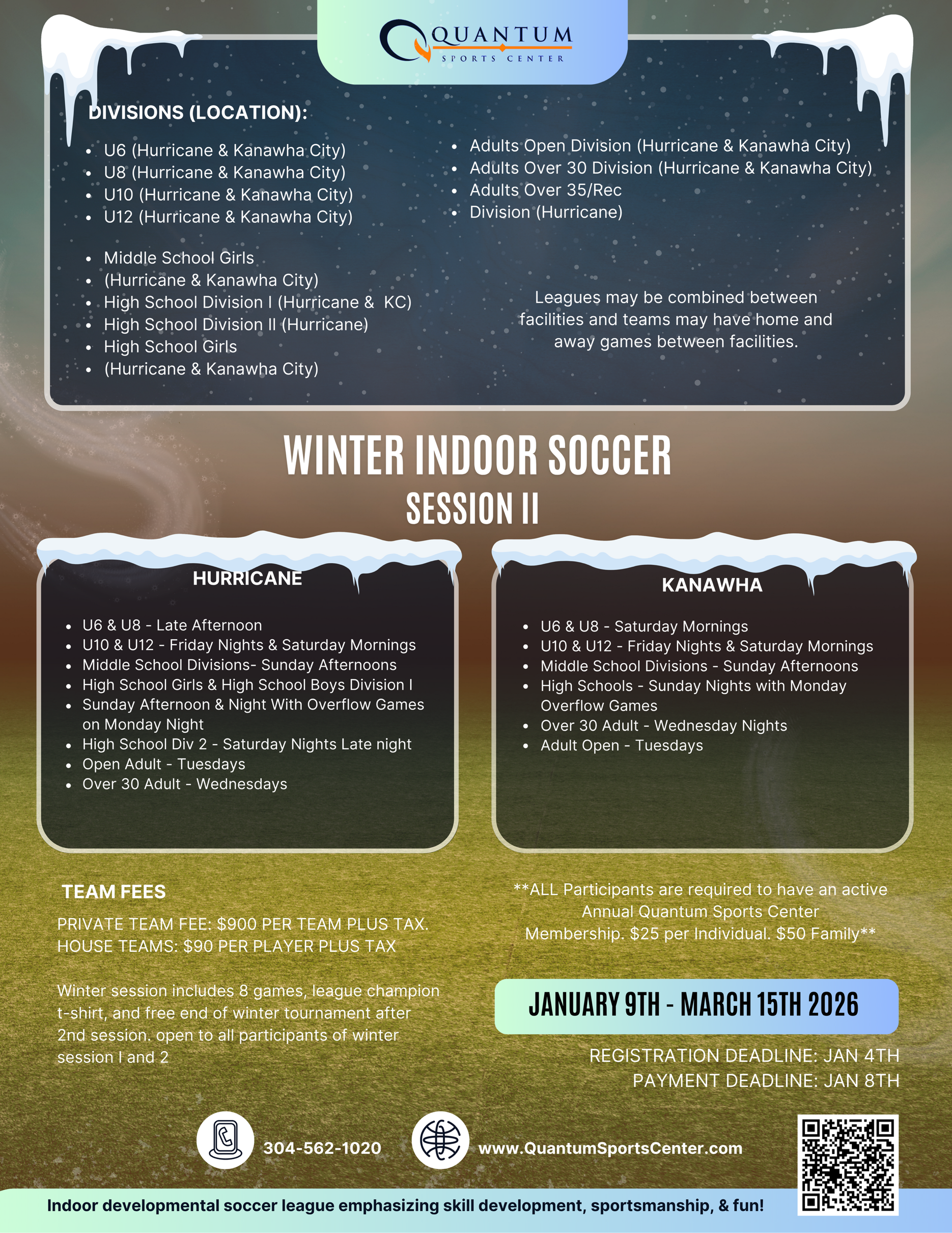 Soccer Leagues at Quantum Sports Center